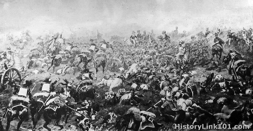 Battle of Waterloo The Squares are Resisting